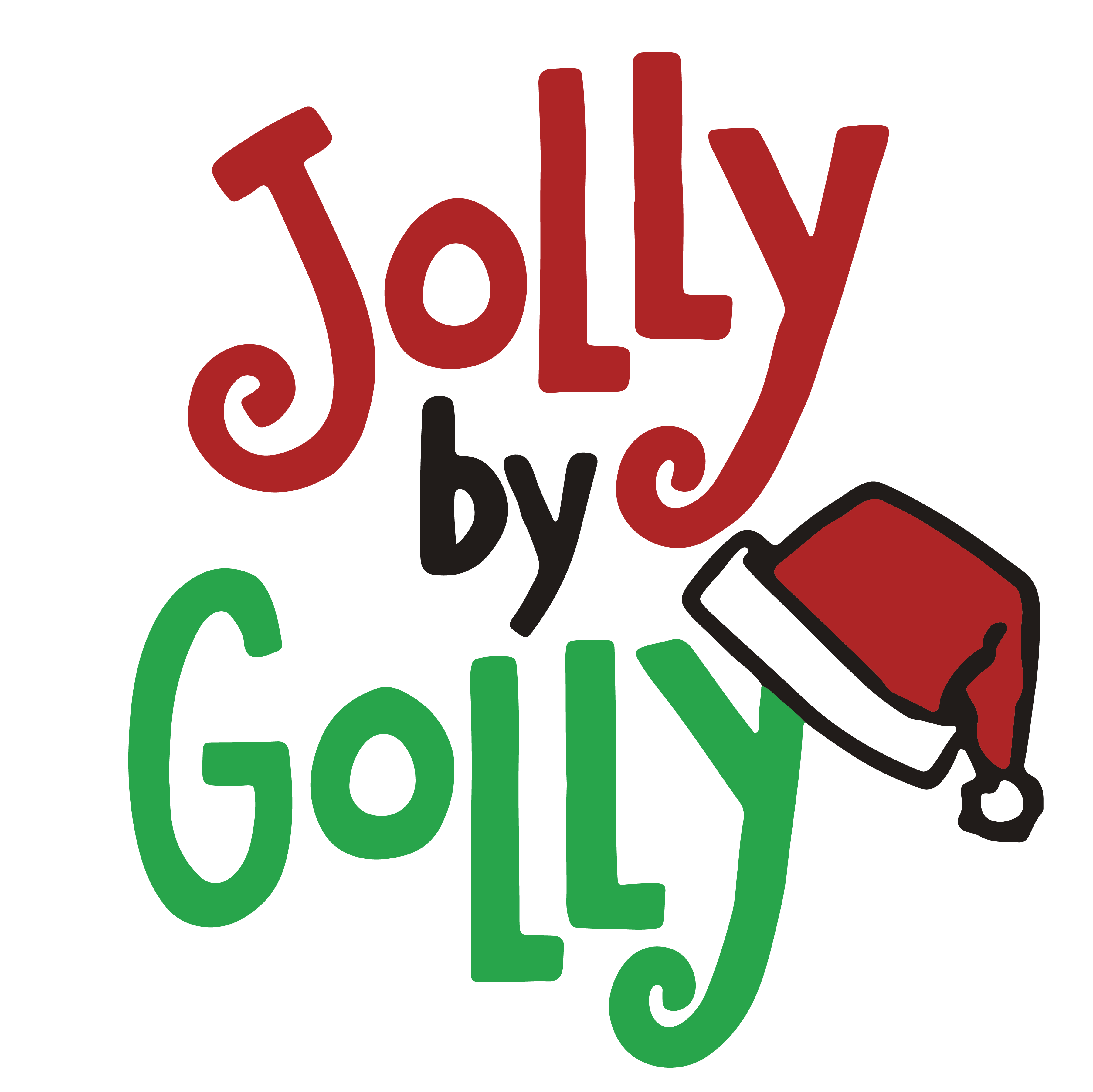 Jolly by golly Svg, Sant hat Svg, Christmas wine Svg, Holida | Inspire ...