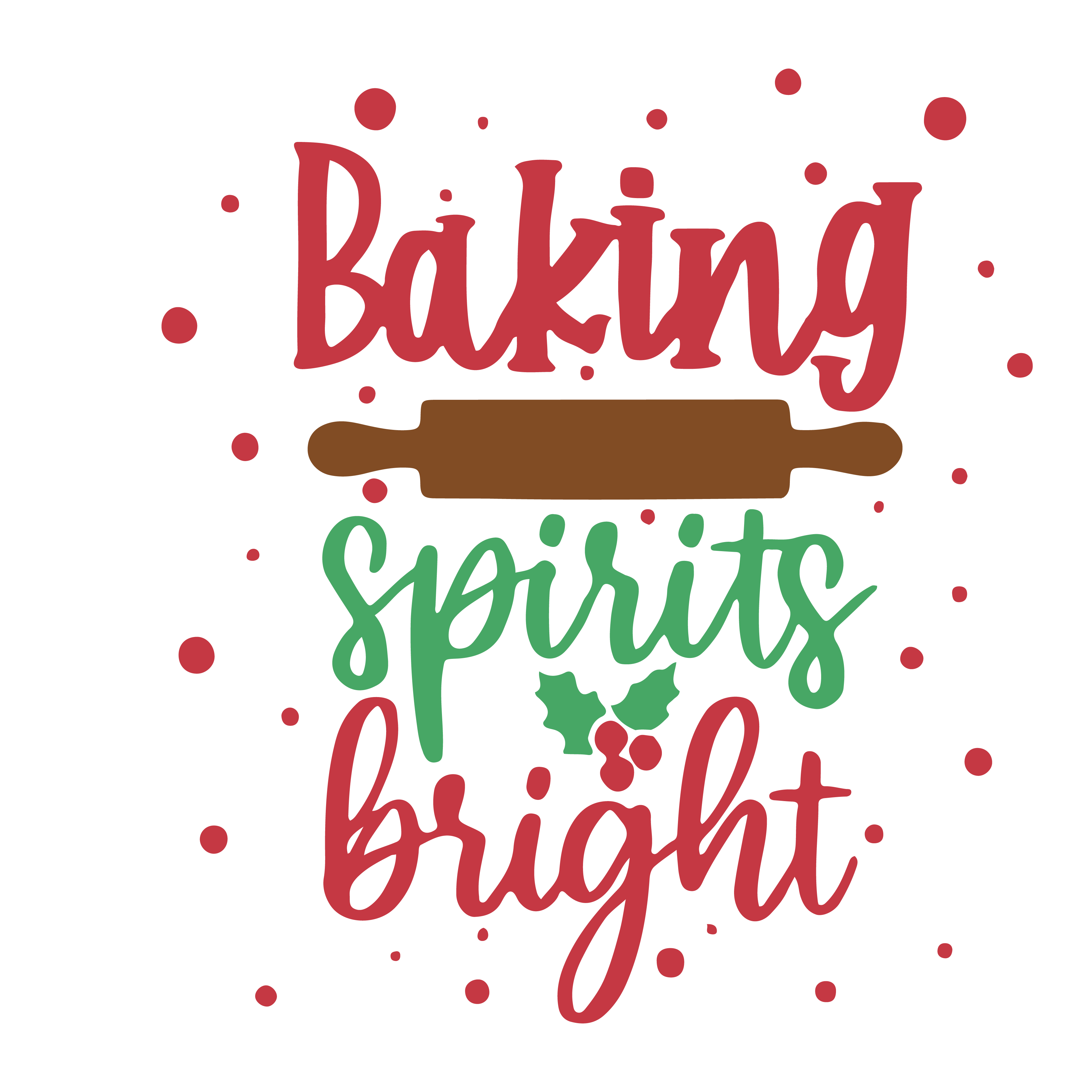 Baking spirits bright Svg, Cookie christmas Svg, Christmas S | Inspire ...