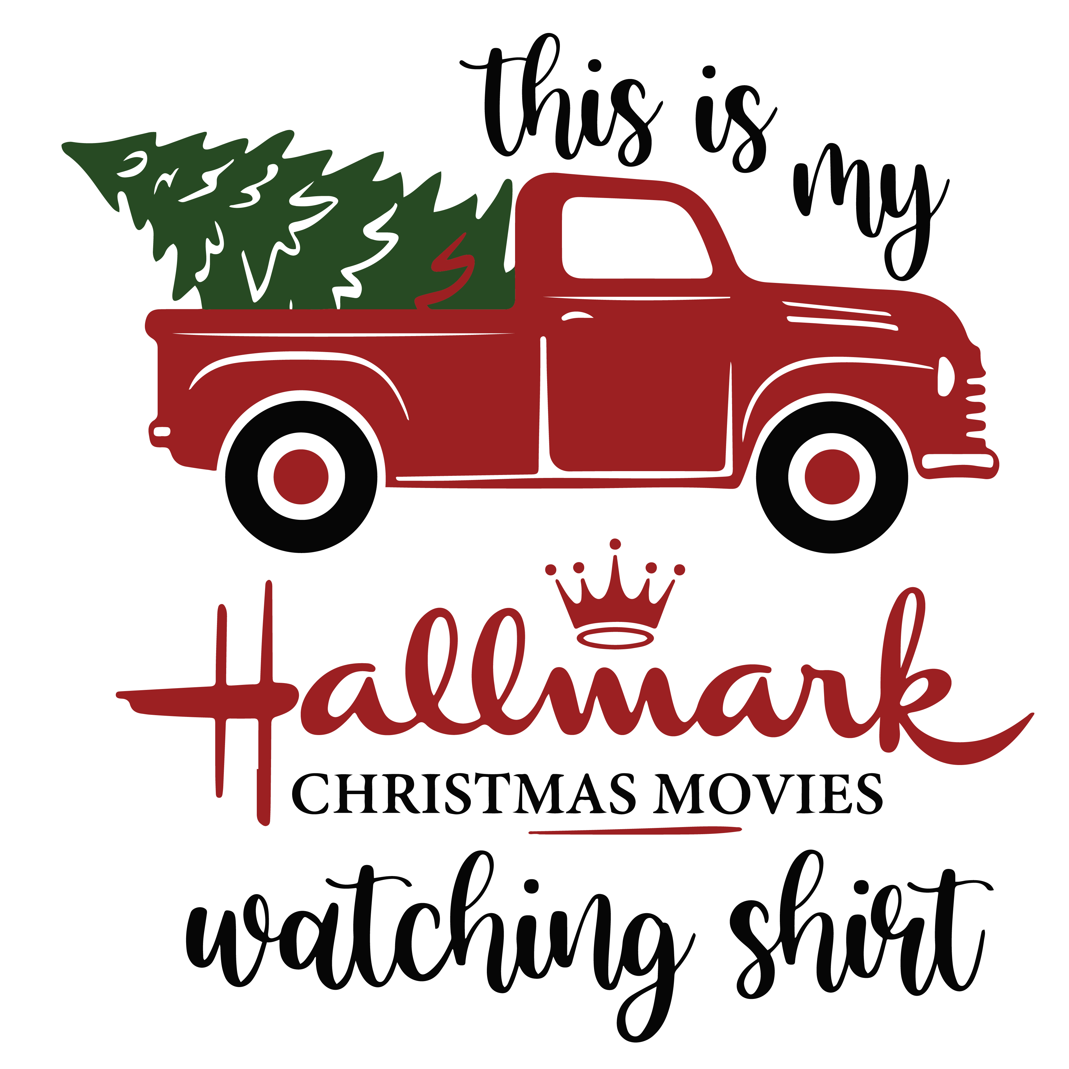 This is My Hallmark Christmas Movie Watching Shirt Svg, Red | Inspire ...