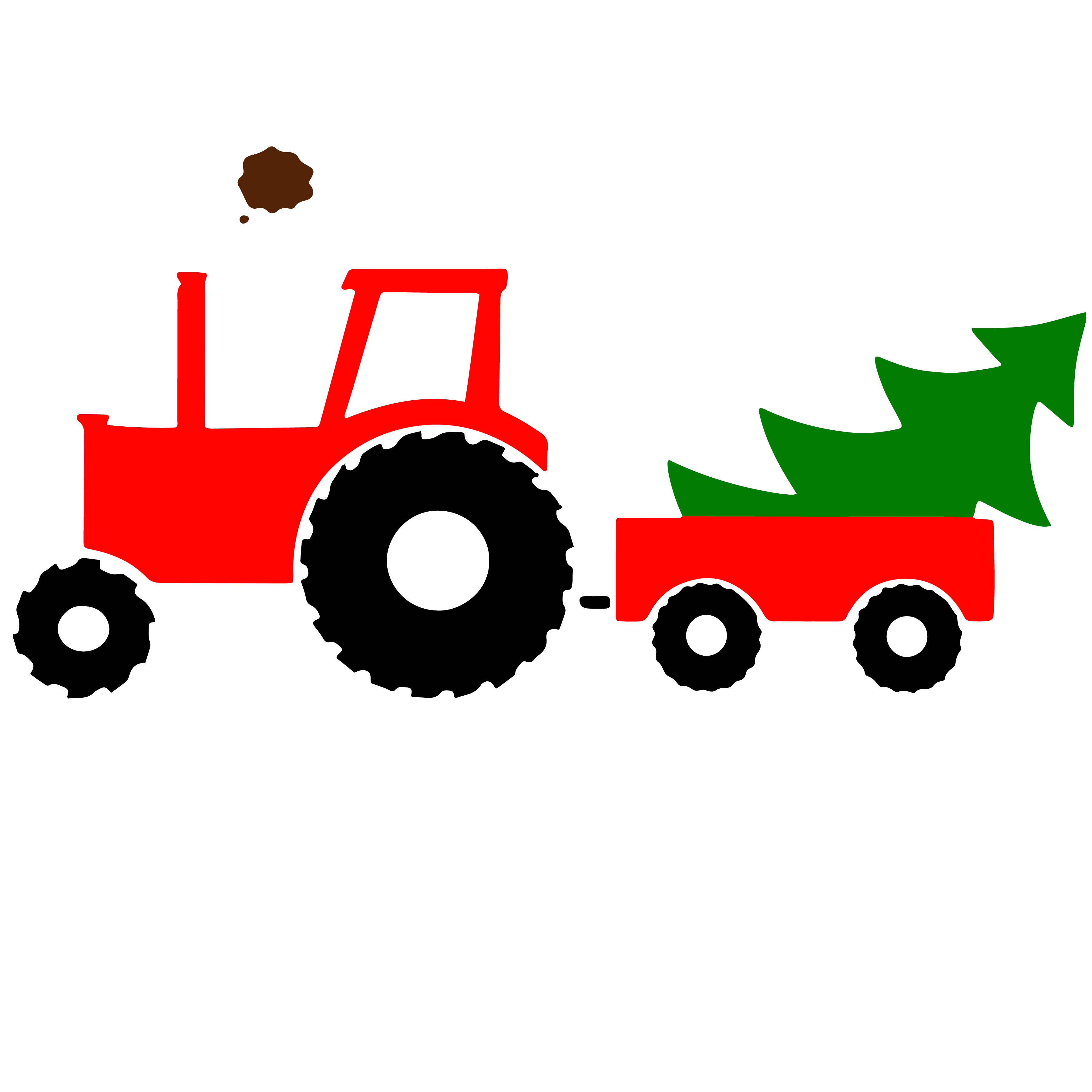 Christmas Tractor svg, Farmhouse Christmas Tree svg Country | Inspire ...