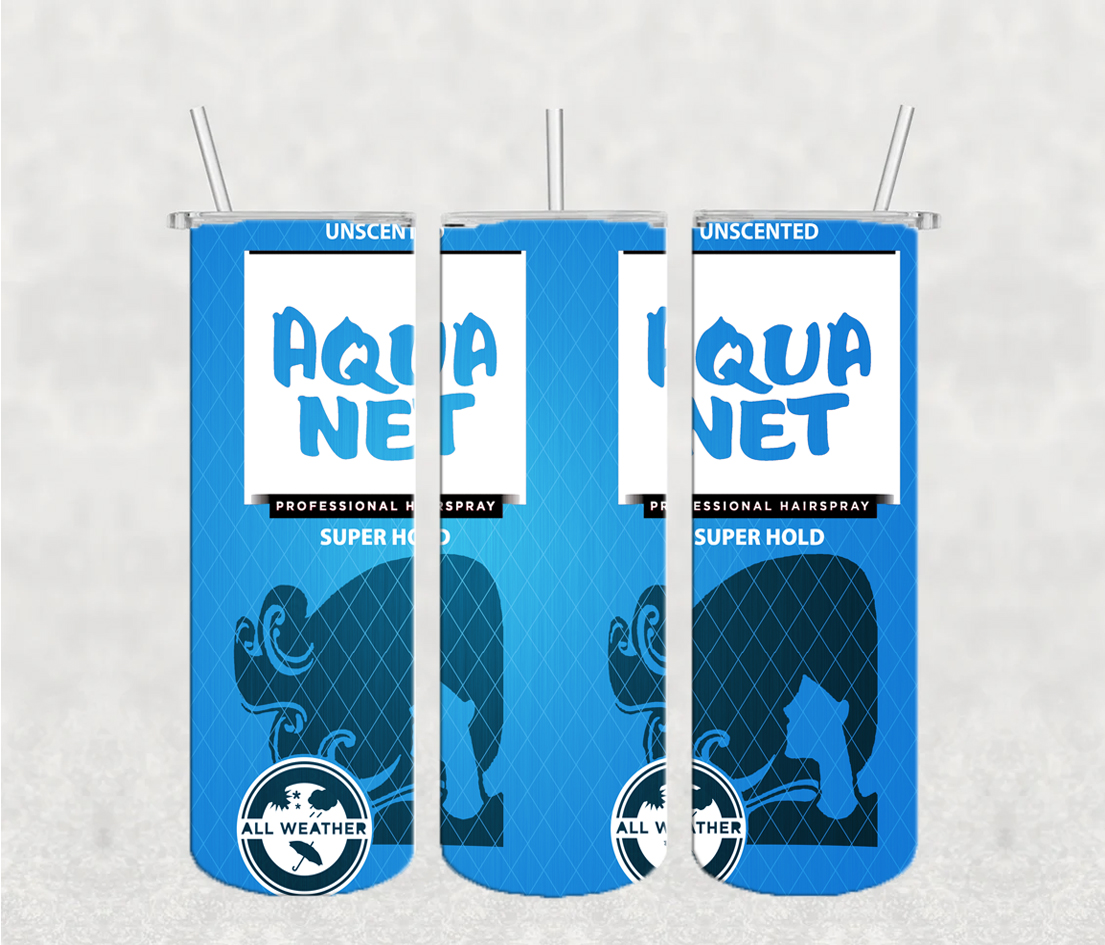 Aqua Net Blue Tumbler Png, Aqua Net Blue 20oz & 30oz Skinny | Inspire ...
