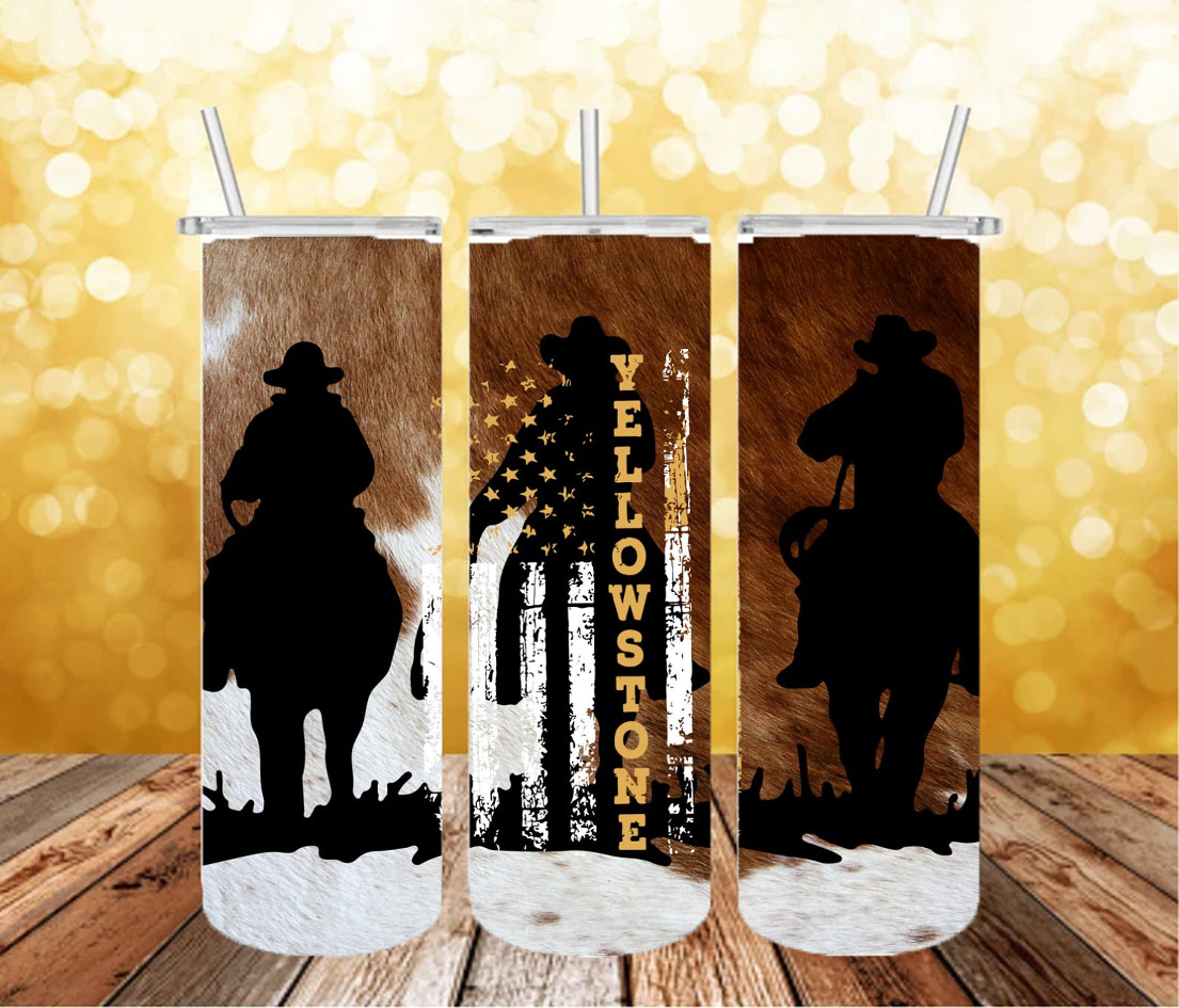 Yellowstone Tumbler Template Sublimation Designs, Yellowston | Inspire ...