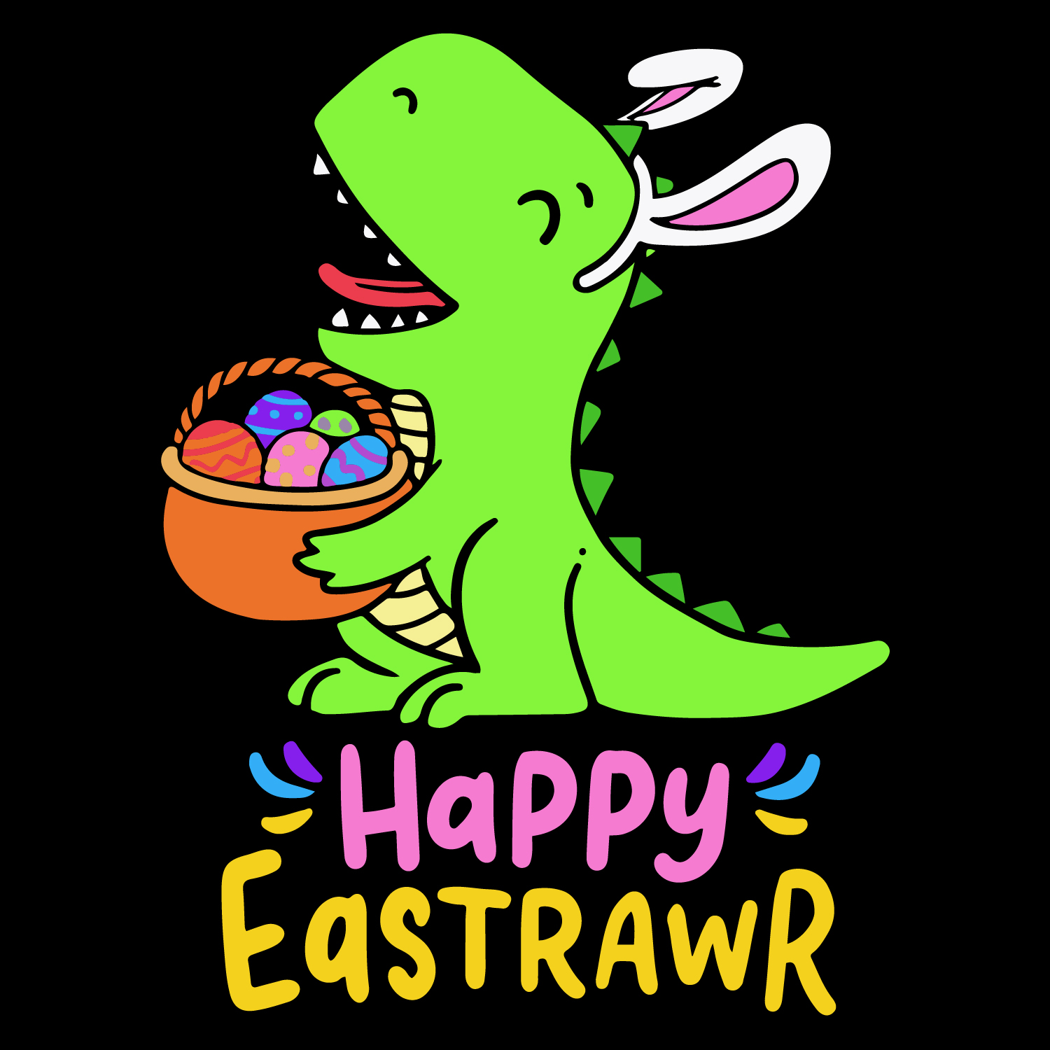 Easter dinosaur SVG, Easter t rex SVG, Easter Bunny Saurus S | Inspire ...