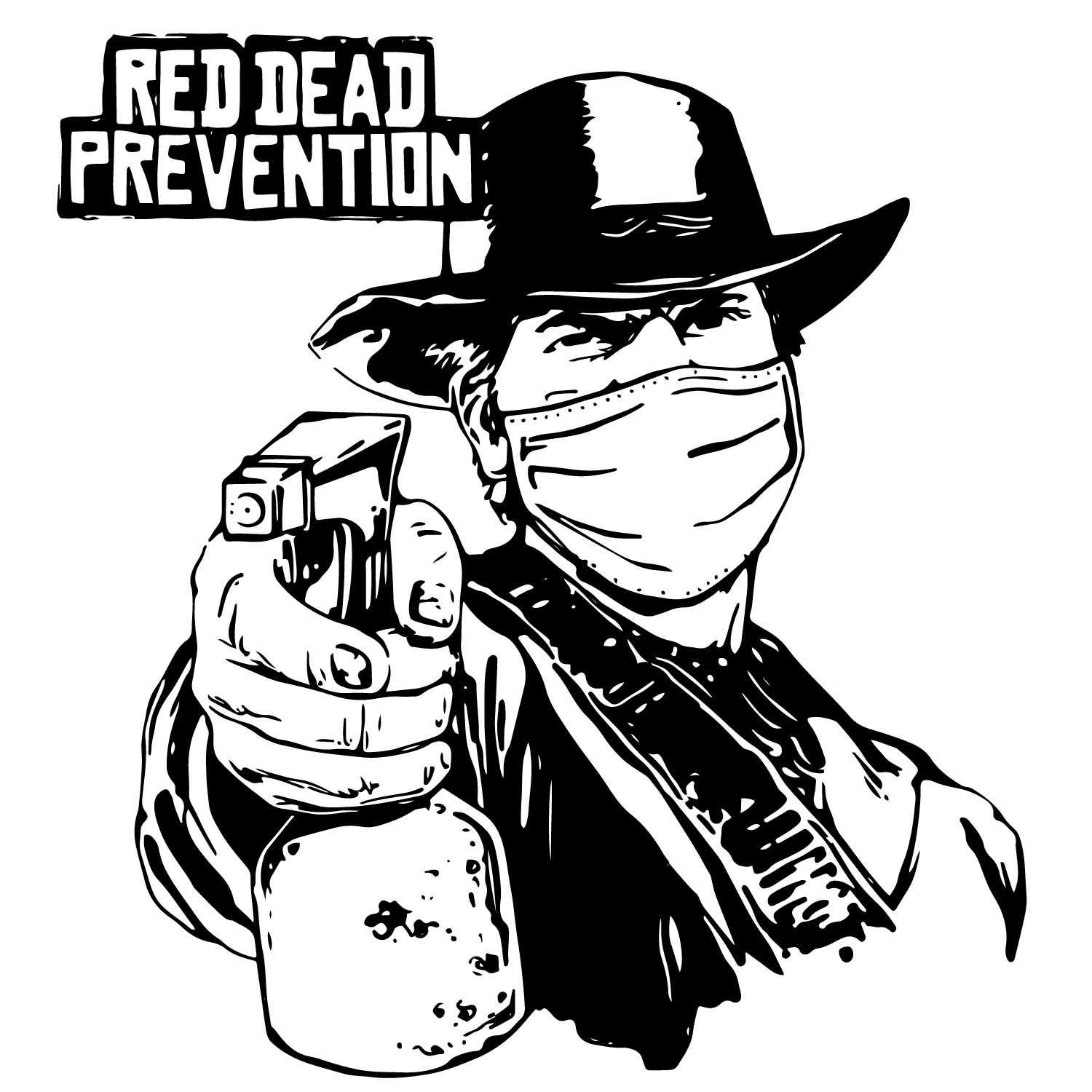 Red Dead Prevention SVG, Shooting SVG, Gun Svg, Red Dead Svg - Inspire ...