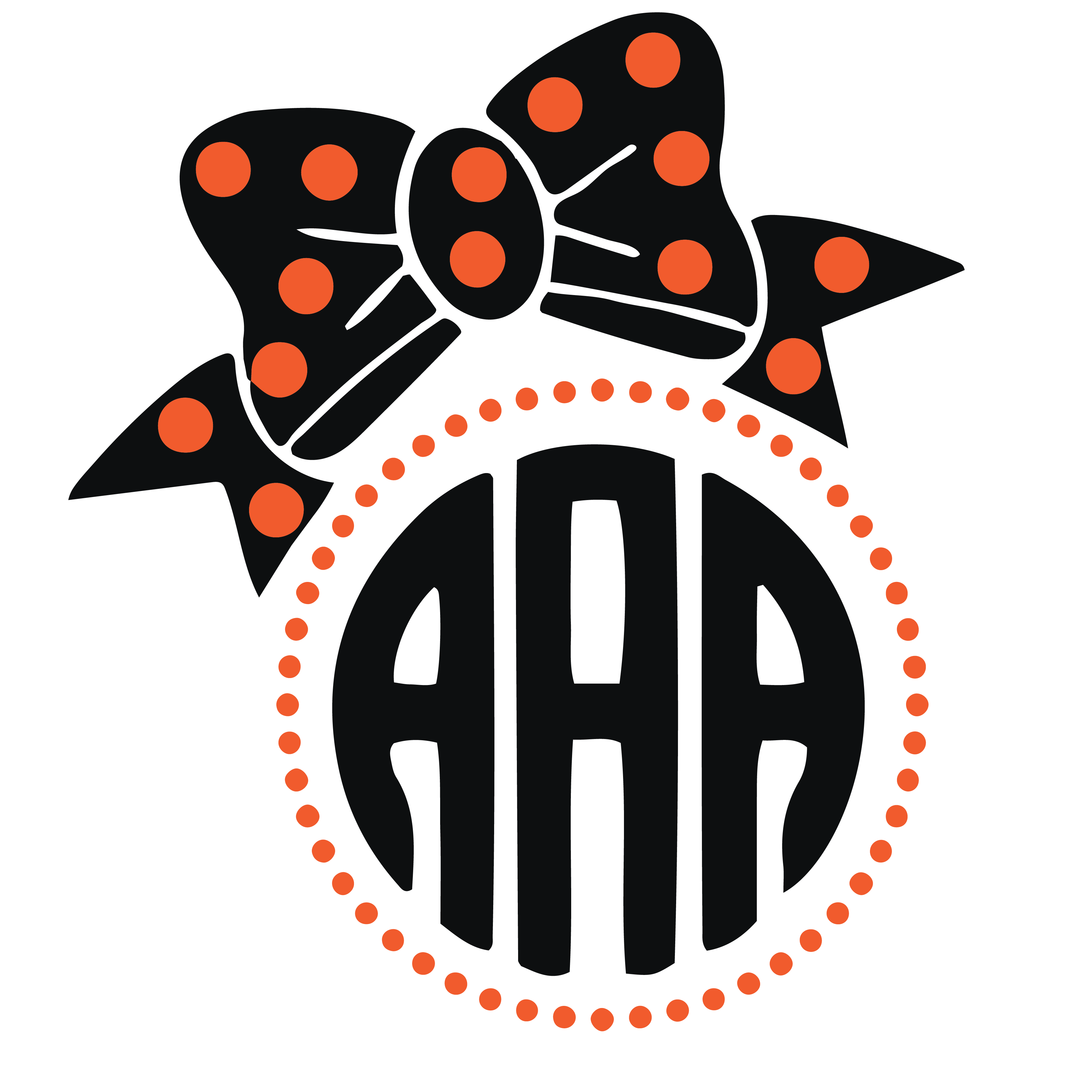 Bow Monogram SVG, Monogram Bow SVG, Bow Svg, Svg Files, Cric - Inspire ...