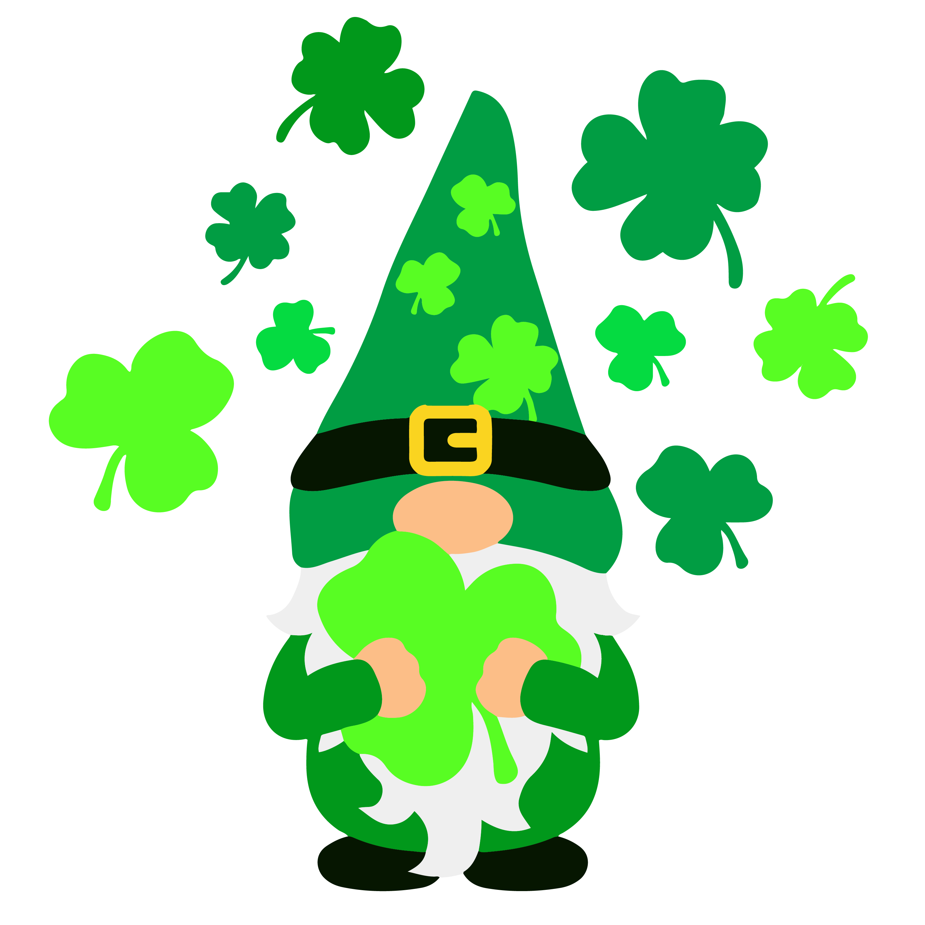St Patricks Day Gnome Svg | Inspire Uplift