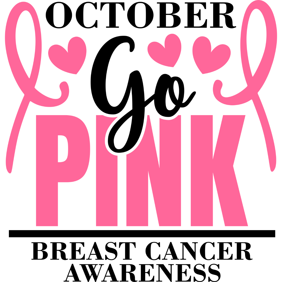 October go pink Svg, Breast cancer Svg, Cancer Svg, Breast C | Inspire ...