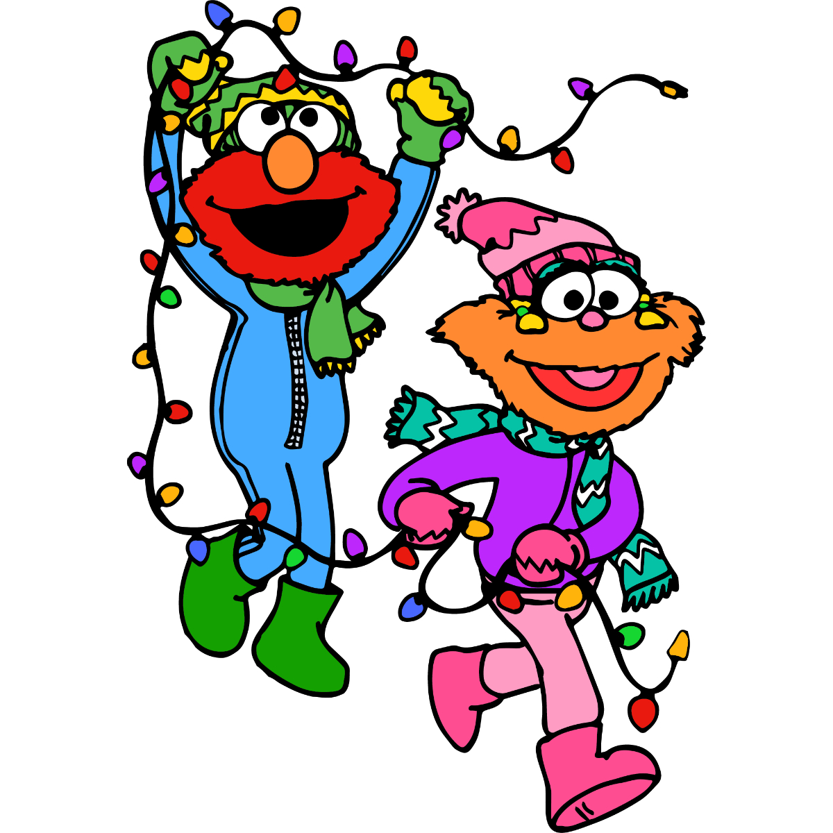 Sesame street chrismas Svg, Sesam Street Svg, Monsters SVG, - Inspire ...