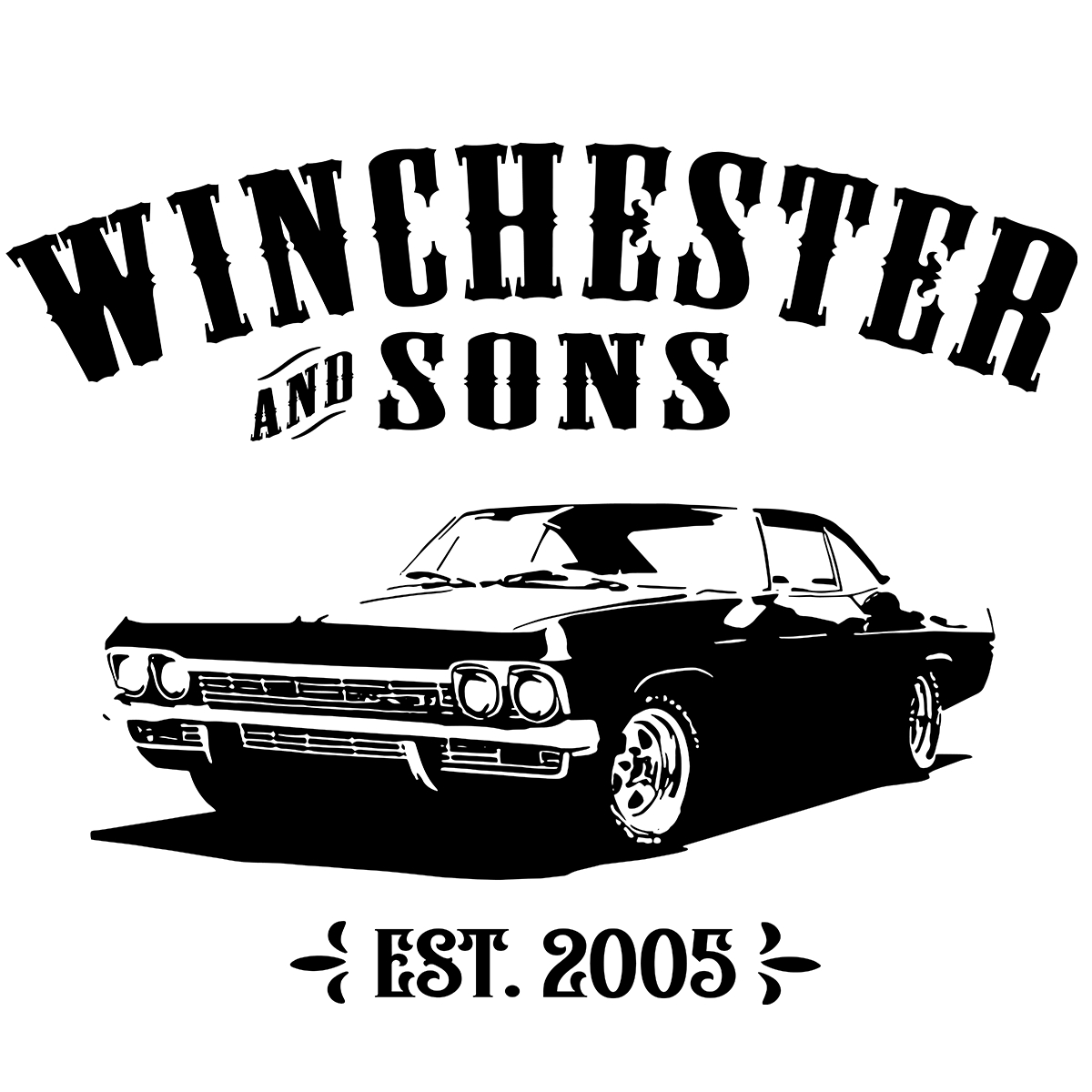 Winchester and sons Svg, Supernatural Svg, Supernatural logo | Inspire ...
