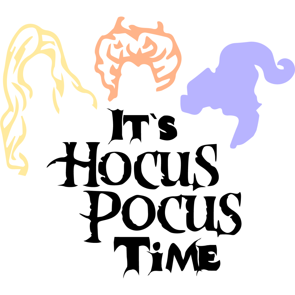 It's hocus pocus time Svg, Hocus Pocus Silhouette Svg, Hocus | Inspire ...