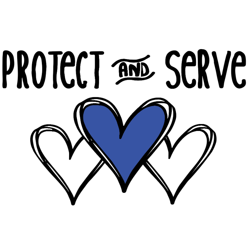 Protect and serve Svg, Police Svg, Police Thin Blue Line Svg | Inspire ...