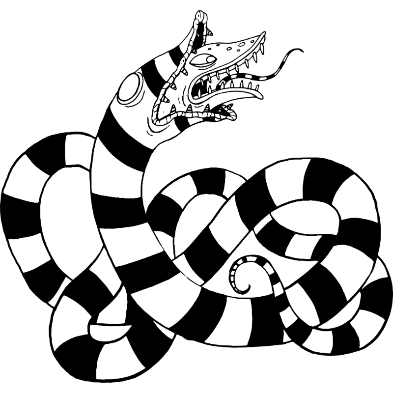 Beetlejuice Snake Svg, Sandworm Beetlejuice Svg, Beetlejuice | Inspire ...