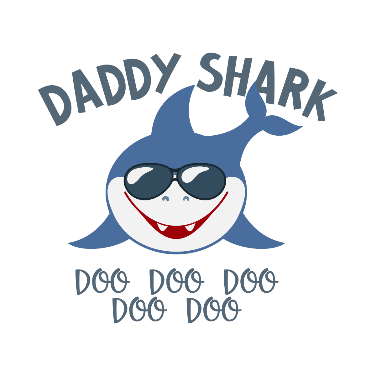 Daddy shark Svg, Baby Shark Family Svg, Baby Shark Birthday | Inspire ...