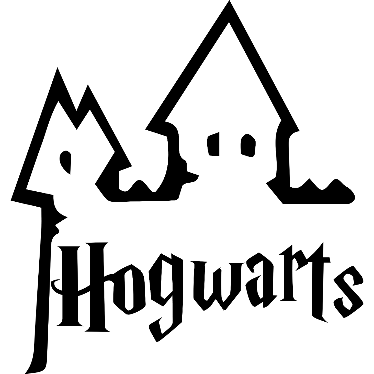 Hogwarts logo Svg, Harry Potter Svg, Harry Potter logo Svg, | Inspire ...
