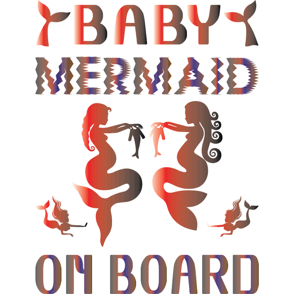 Baby mermaid on board Svg, Mermaid Svg, Mermaid logo Svg, Me | Inspire ...