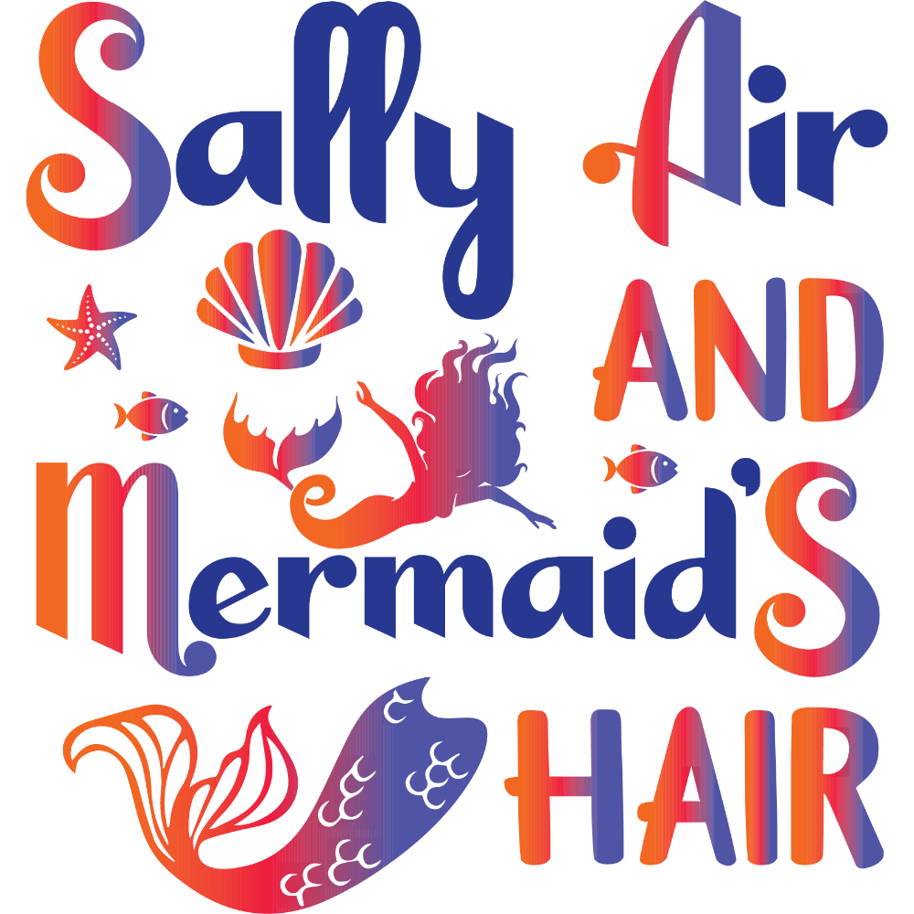 Sally air and mermaids hair Svg, Mermaid Svg, Mermaid logo S | Inspire ...