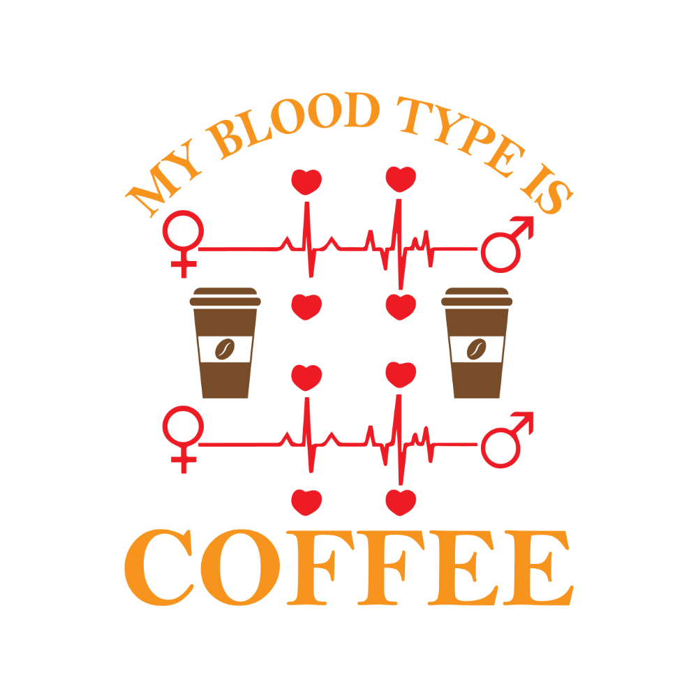 My blood type is coffee Svg, Nurse Svg, Nurse T Shirt Design | Inspire ...