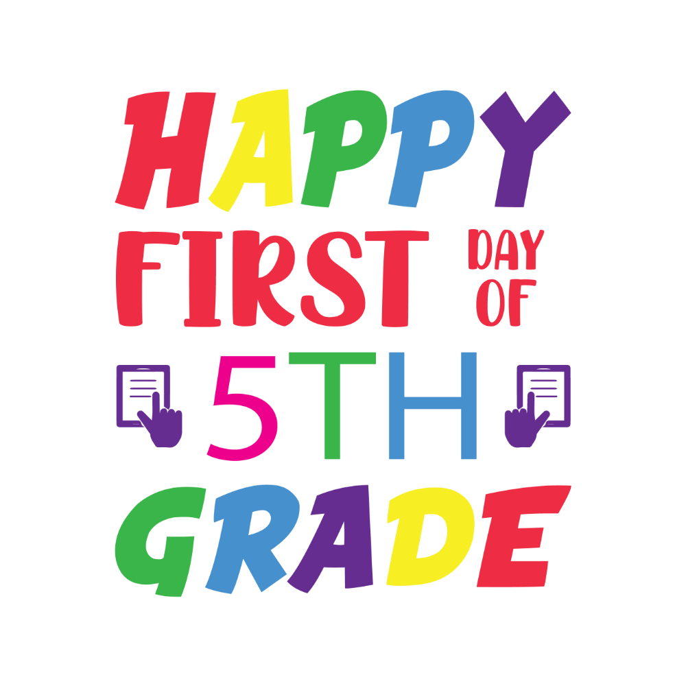 Happy first day of 5th grade Svg, School Svg, School shirt S | Inspire ...