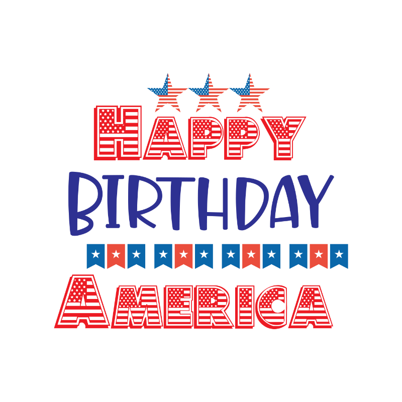 Happy Birthday America Svg, 4th of July Svg, Happy 4th Of Ju | Inspire ...
