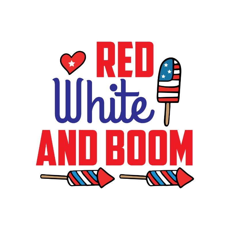 Red White And Boom Svg, 4th of July Svg, Happy 4th Of July S | Inspire ...