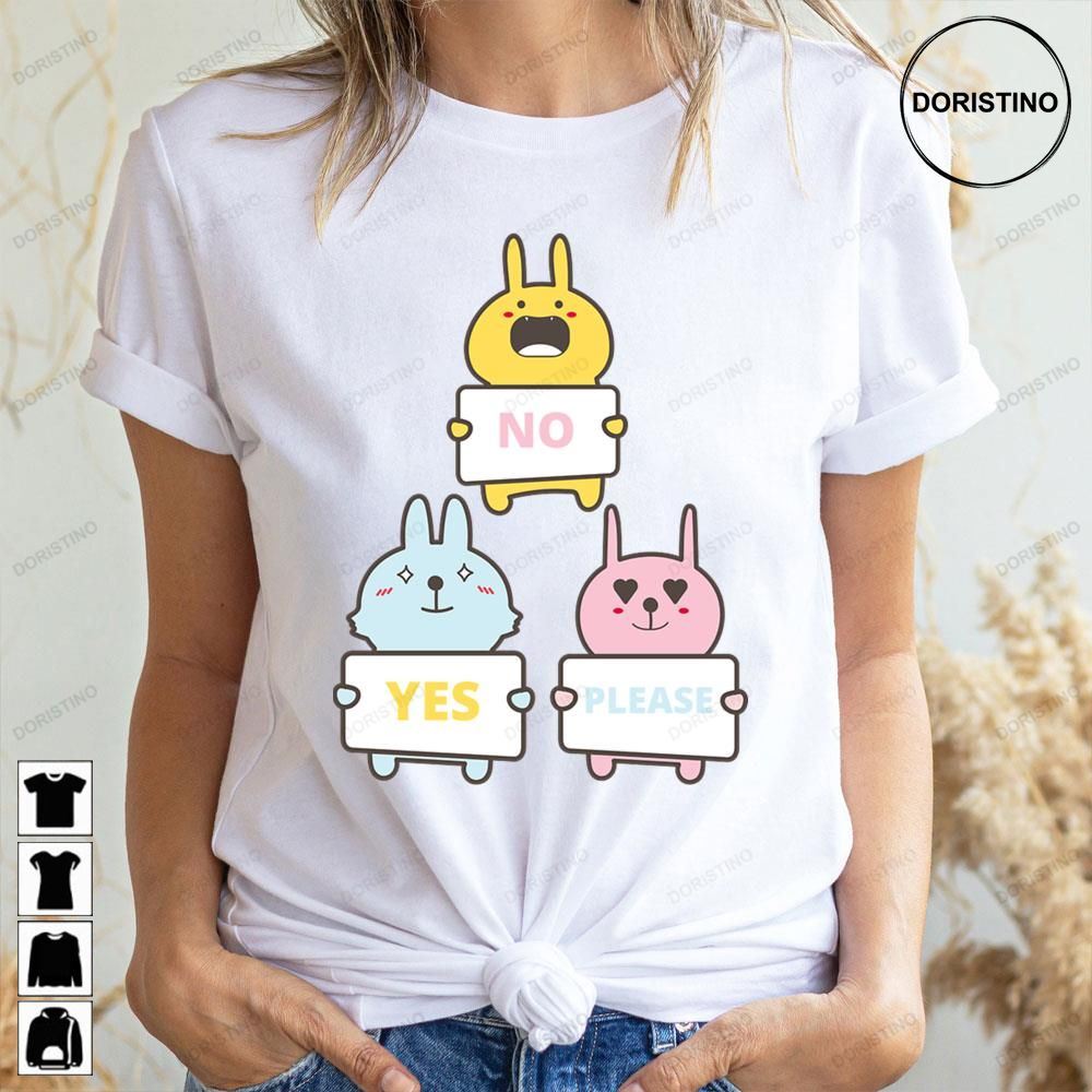 No Yes Please Cats Bunny Doristino Trending Style | Inspire Uplift