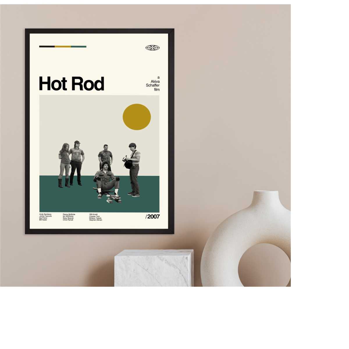 Hot Rod Poster, Akiva Schaffer, Retro Movie Poster, Wall Art | Inspire ...
