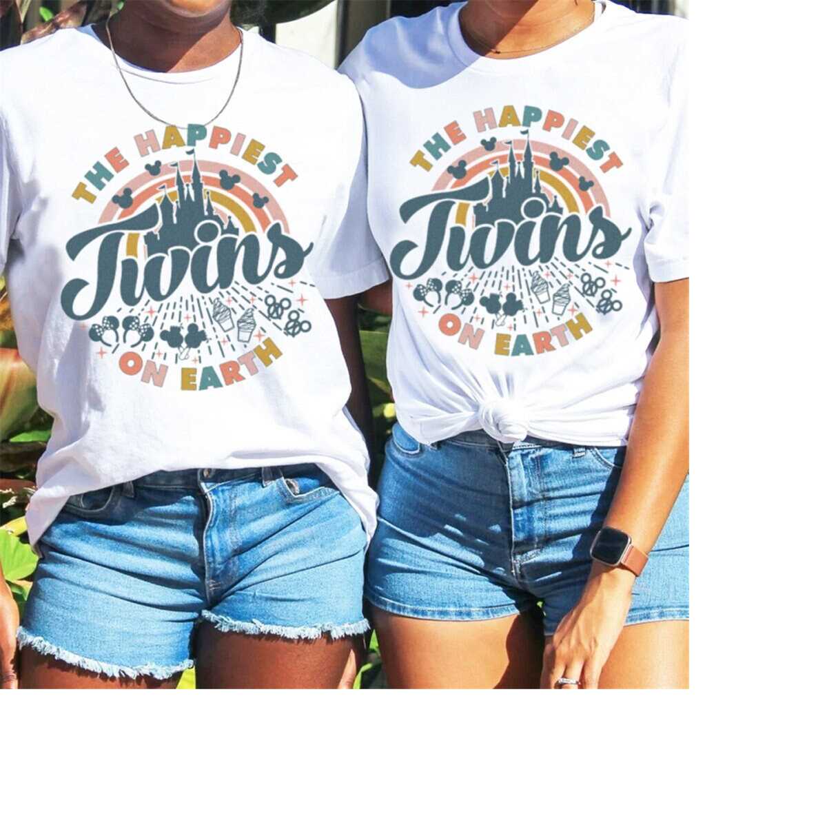 Happiest Twins on earth Shirt, Matching Twins Disney Trip Sh | Inspire ...