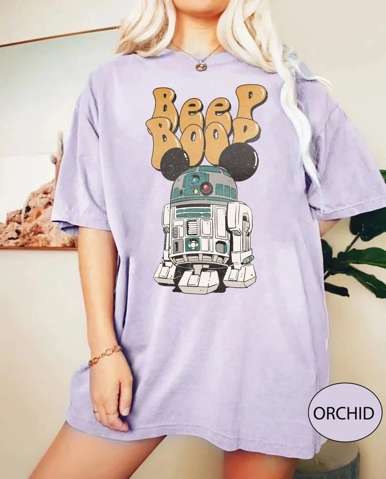 Comfort Color Retro R2D2 Star Wars Shirt, Beep Boop Star War - Inspire ...