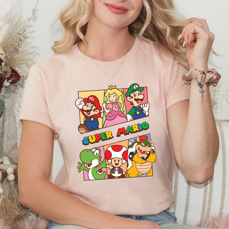 Super Mario Kids Shirt, Super Mario T-Shirt, Super Mario Fam - Inspire ...
