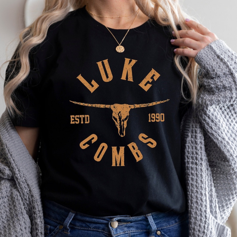 Luke Combs ESTD 1990 Shirt, Luke Combs Retro Style T-Shirt, | Inspire ...