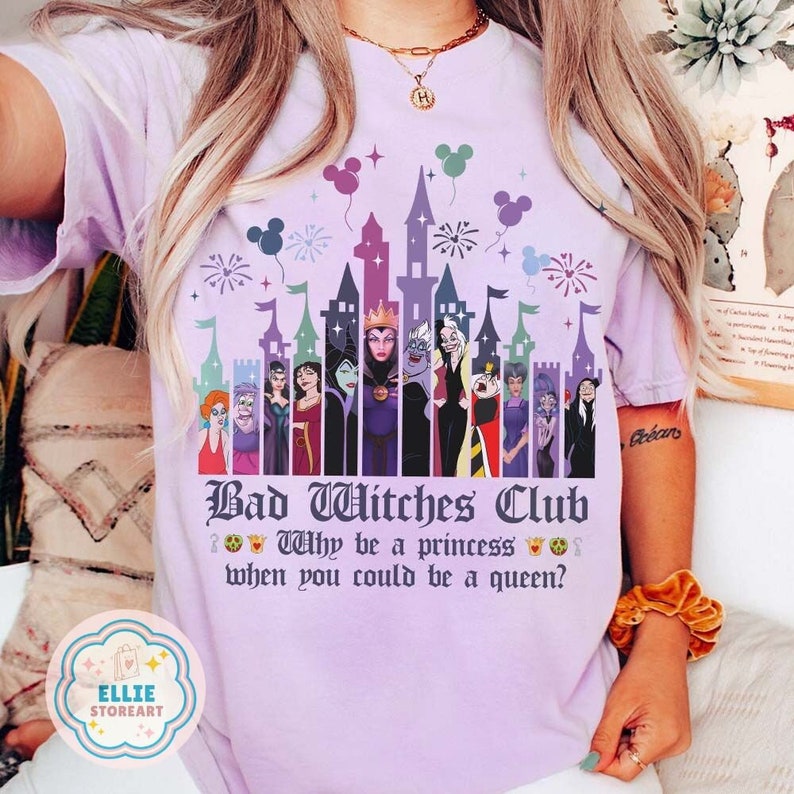 Disney Villains Castle Shirt, Disney Female Villains Girls T - Inspire ...