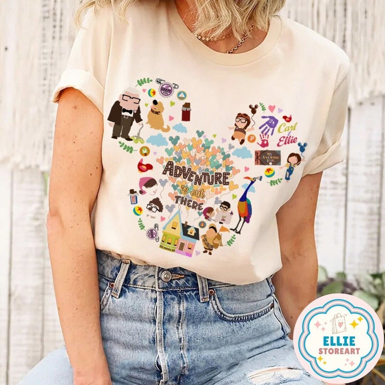 Adventure is Out There Disney Pixar Up Shirt, Carl And Ellie | Inspire ...