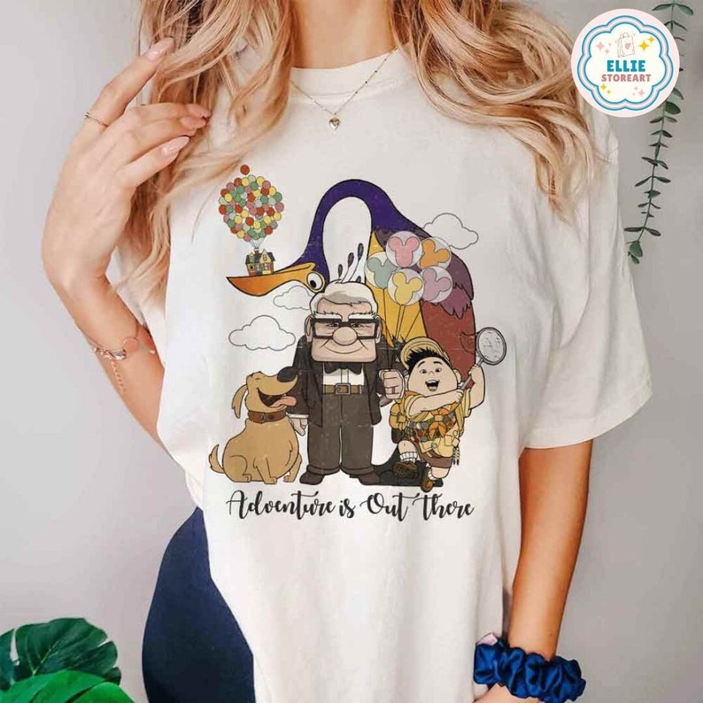 Adventure is Out There Disney Pixar Up Shirt, Vintage Carl A | Inspire ...