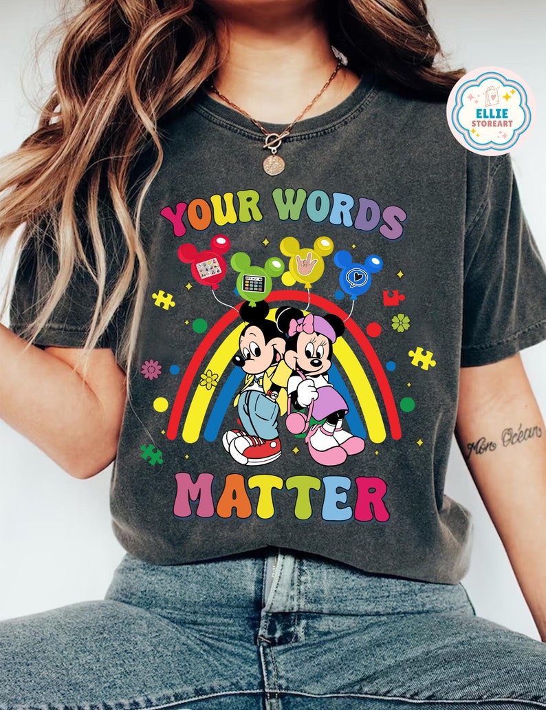 Mickey Minnie Your Words Matter Shirt, Disney Family Shirts, | Inspire ...