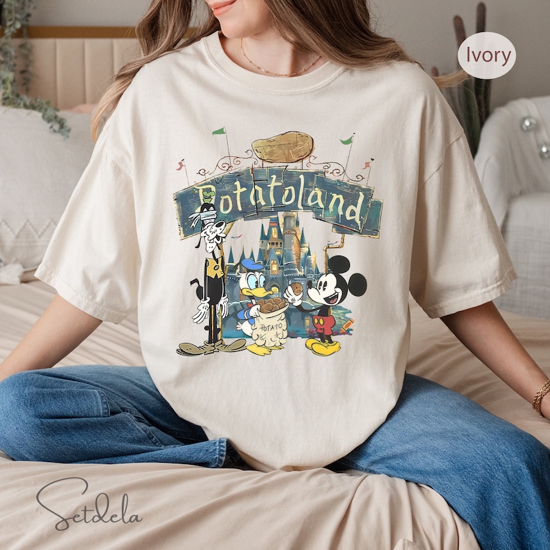 Vintage Mickey and Friends Disney Potatoland Shirt, Mickey M | Inspire ...