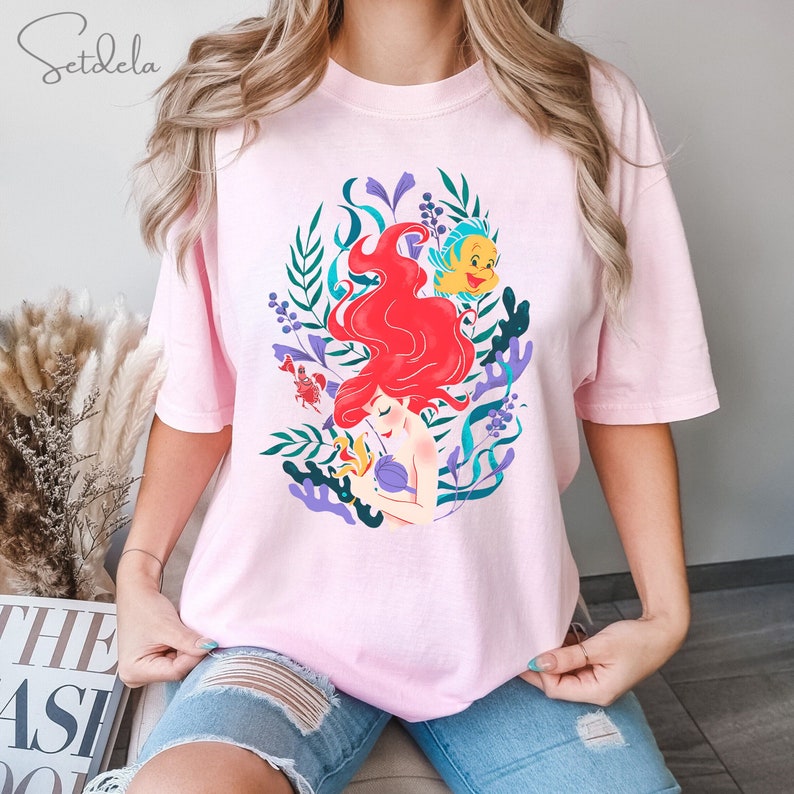 Little Mermaid Ariel Shirt, Ariel Mermaid Shirt, Disney Arie | Inspire ...