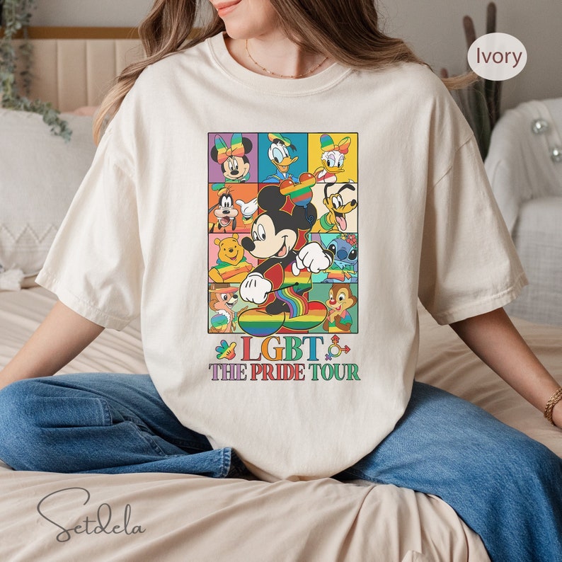 Disney LGBT The Pride Tour T-shirt, Mickey and Friends Disne | Inspire ...