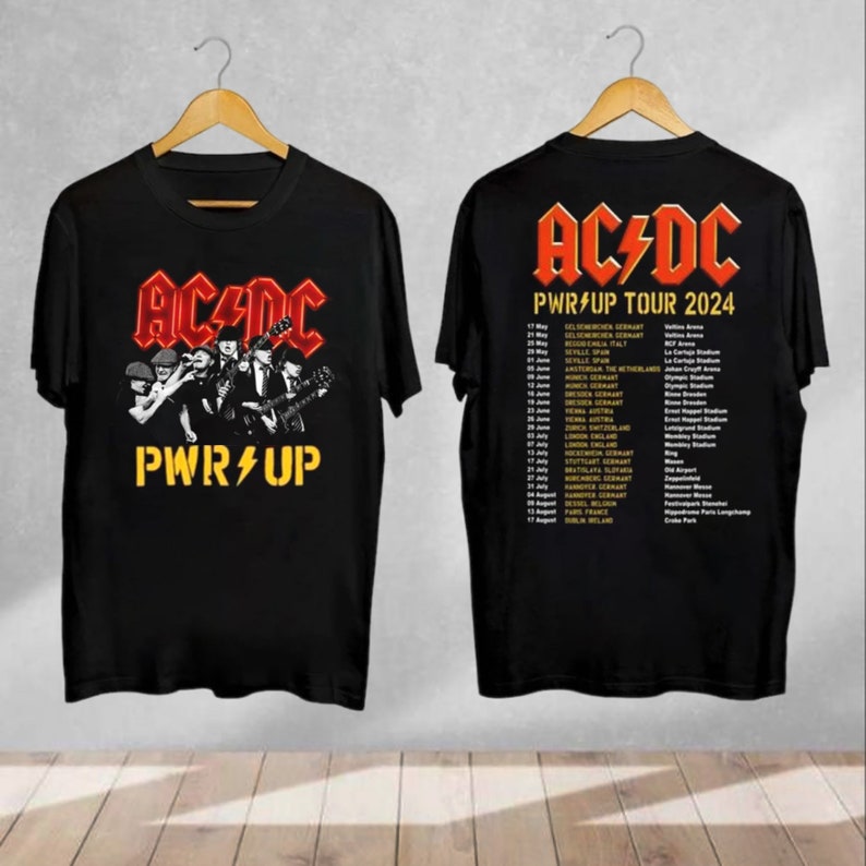 ACDC Pwr Up World Tour 2024 Shirt, Ac/Dc 2024 Tour Shirt, AC | Inspire ...