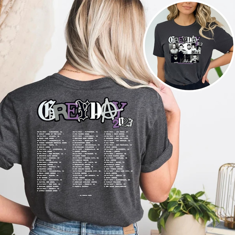 New Date Grey Day Tour 2023 Shirt, Grey Day Concert 2023 Shi | Inspire ...