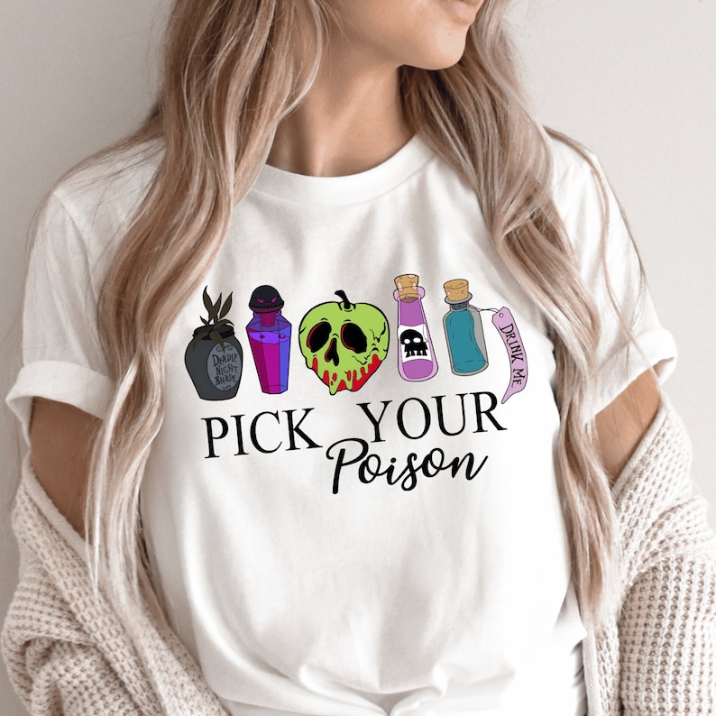 Pick Your Poison Shirt, Disney Villain Shirt, Disney Hallowe | Inspire ...