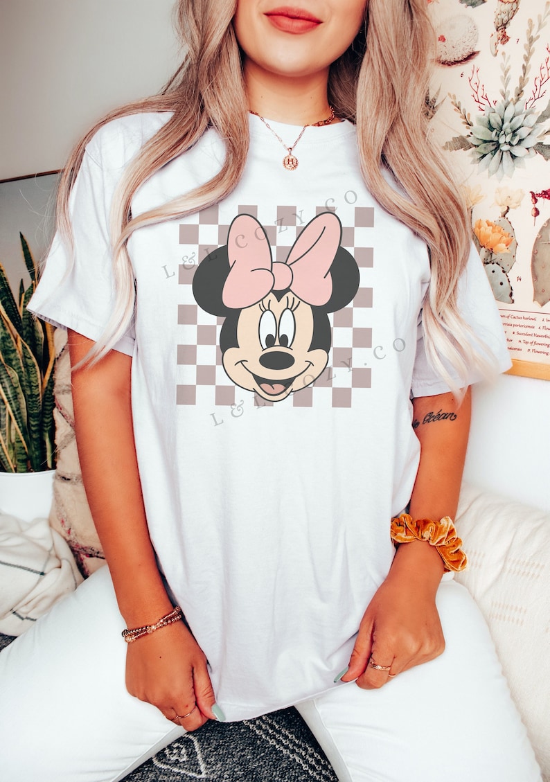 Minnie Checkered Shirt - Vintage Disney | Inspire Uplift