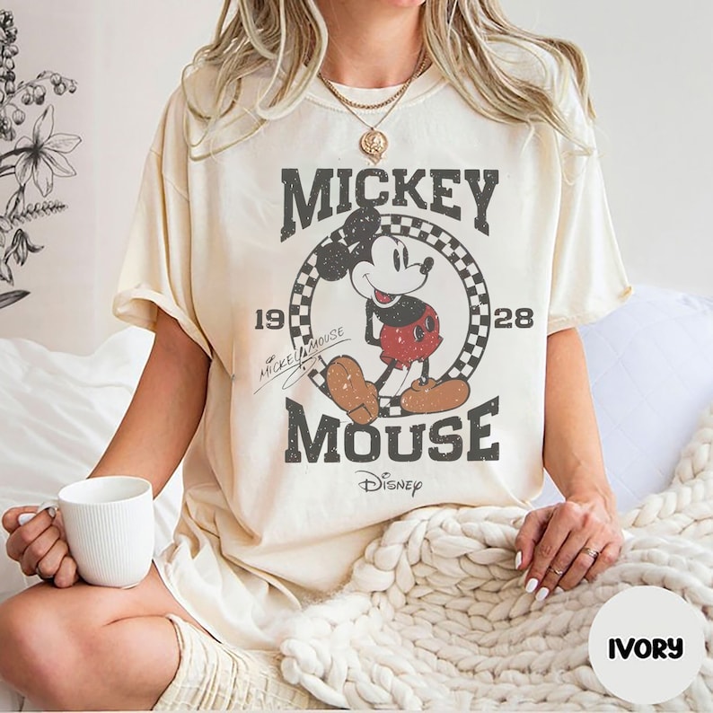 Vintage Mickey Mouse Shirt Retro Mickey Checkered Shirt Mi Inspire 1540