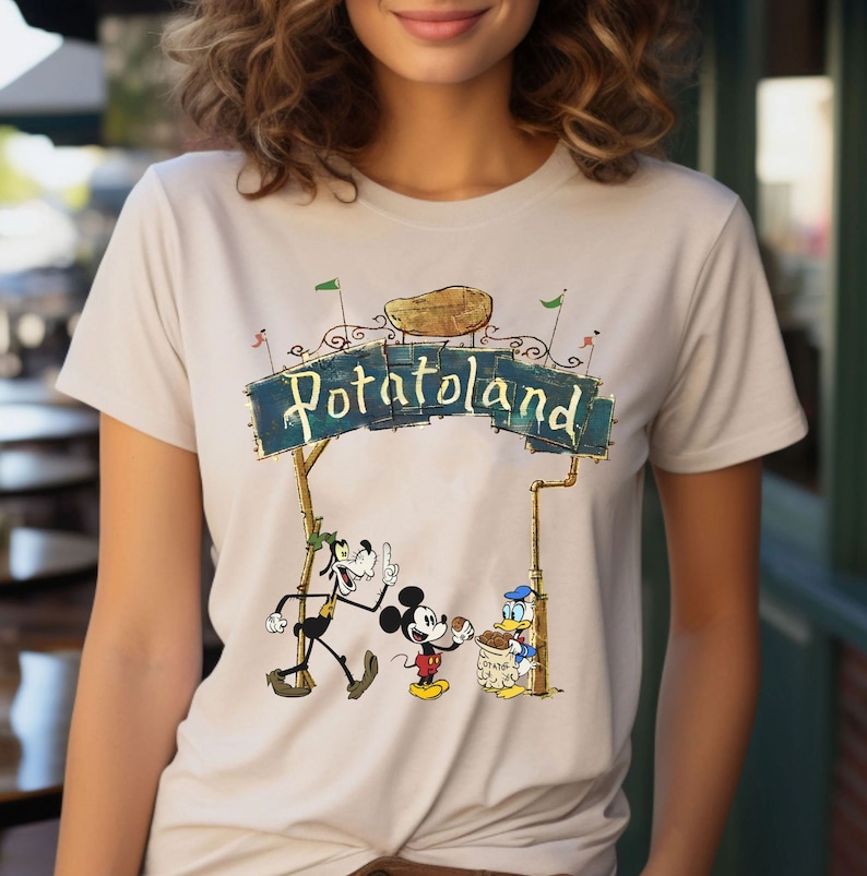 Vintage Disney Welcome To Potatoland Shirt, Mickey Goofy Don | Inspire ...