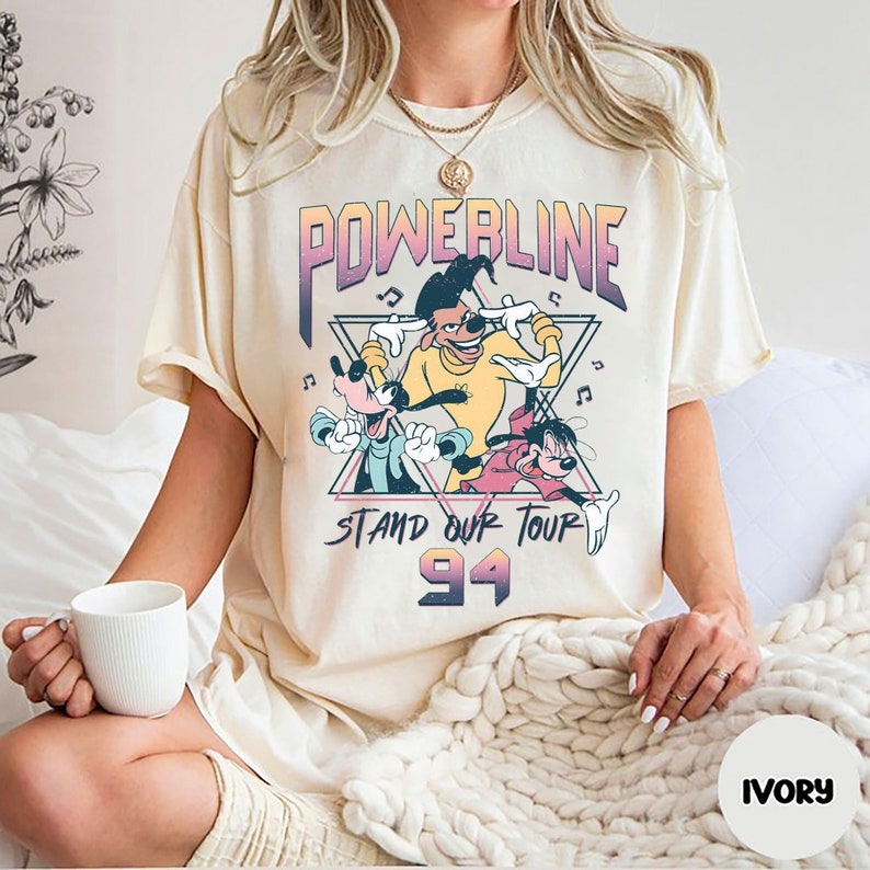 Disney Powerline Stand Out Tour 94 Shirt, Vintage Goofy Movi - Inspire ...