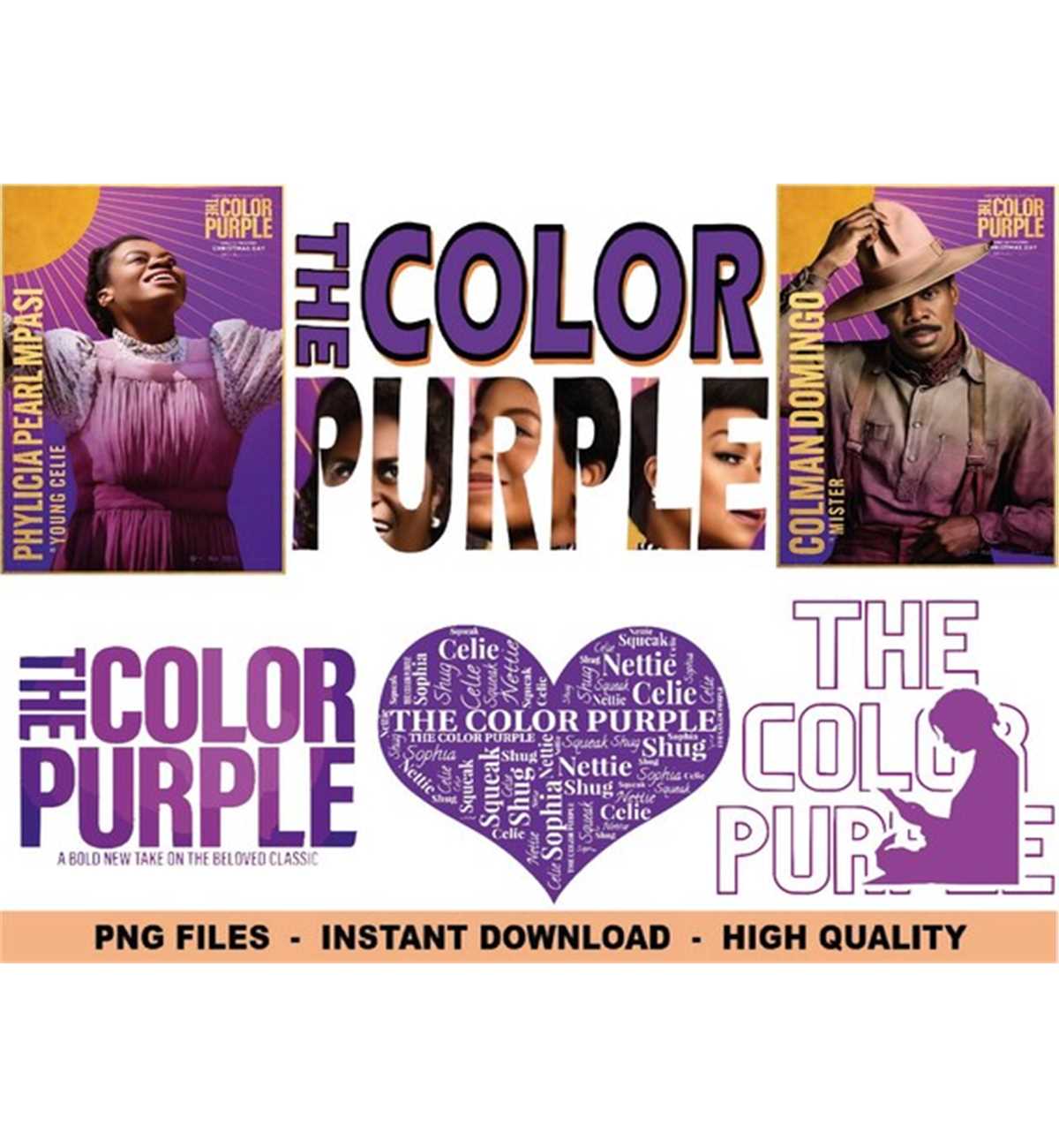 DTFSublimation Color Purple PNG, The Color Purple | Inspire Uplift