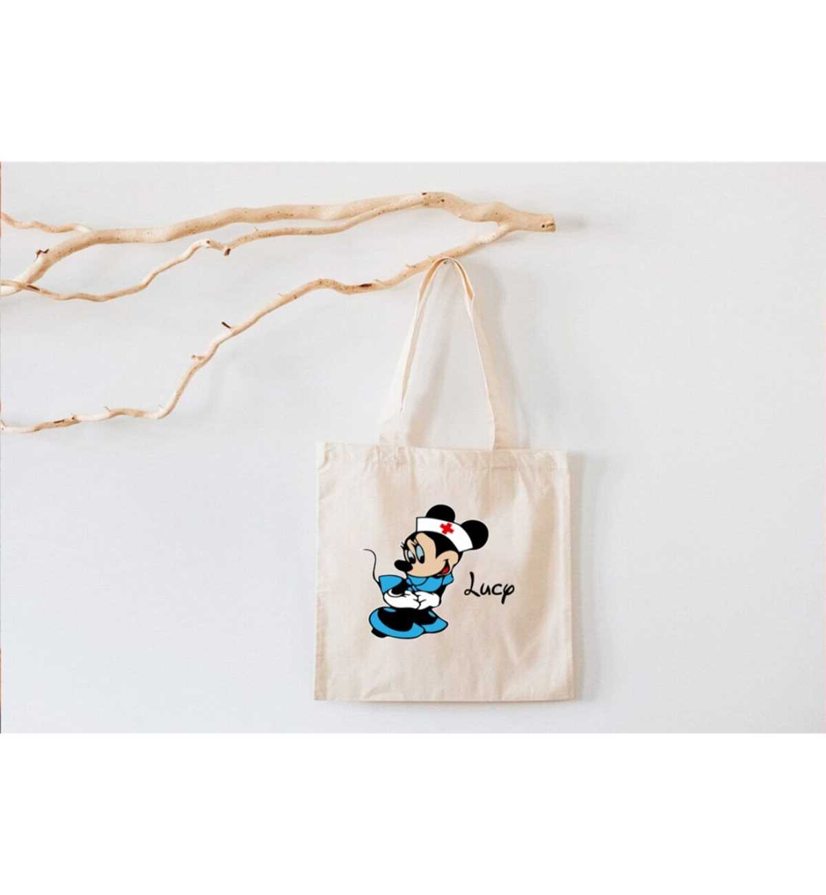 Custom Disney Pediatric Nurse Tote Bag,Funny Peds Nurse - Inspire Uplift