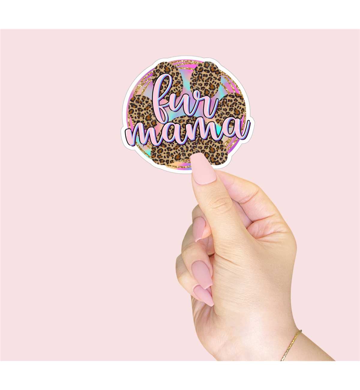 Fur Mama Sticker, Laptop Sticker, Water Bottle Sticker, | Inspire Uplift