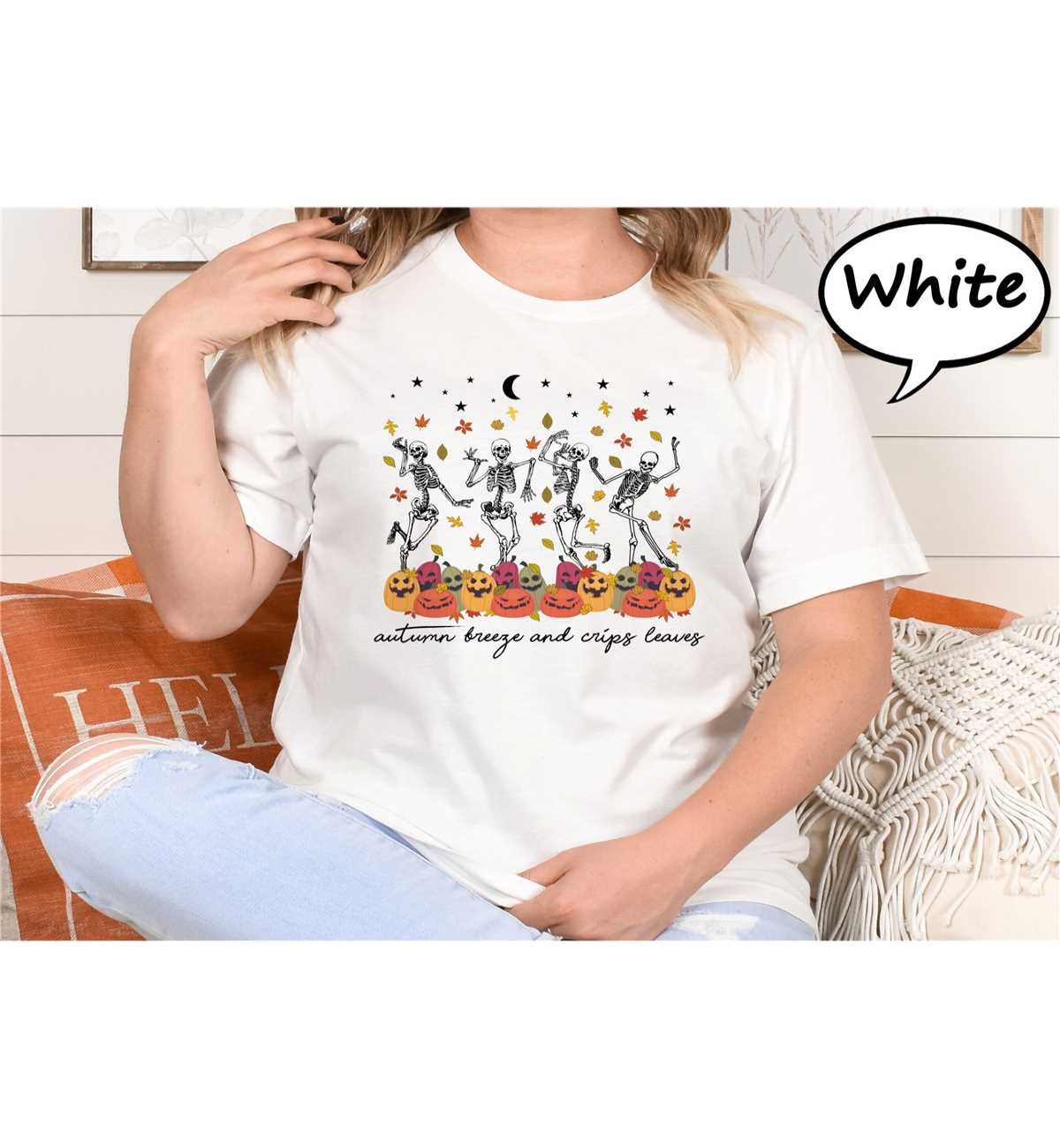 Autumn Breeze and Crips Leaves Shirt, Fall Dancing | Inspire Uplift