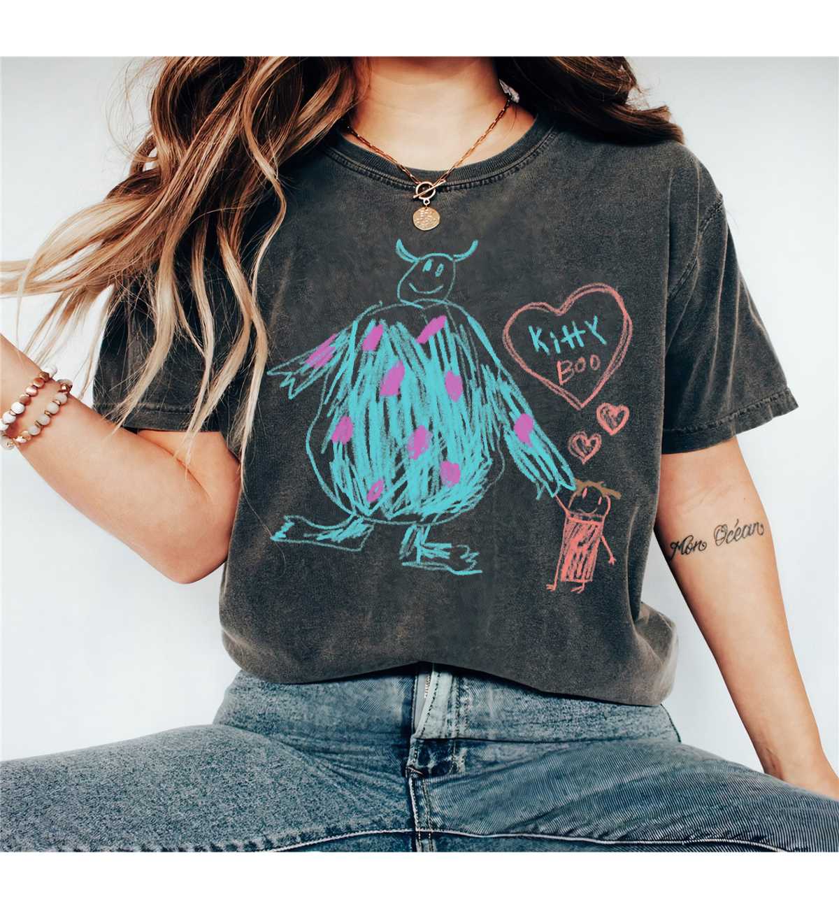 Disney and Pixars Monsters, Inc. Sulley Kitty and Boo T-Shir | Inspire ...