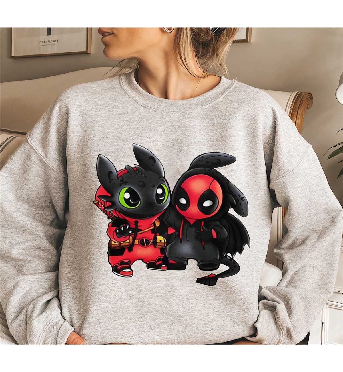 Toothless and Deadpool Cosplay Friends Costume T-shirt, How | Inspire ...